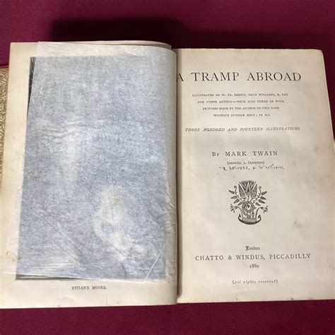 A Tramp Abroad Mark Twain 1880 Edition
