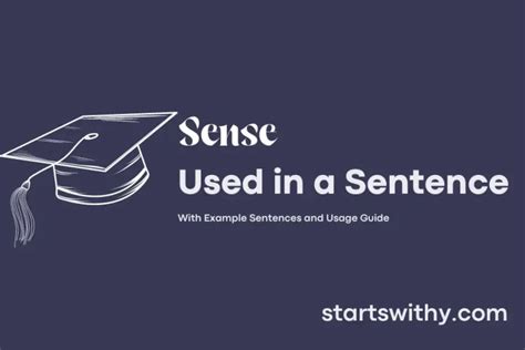 Sense In A Sentence Examples 21 Ways To Use Sense