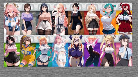 Anime Waifu Beds 22and21 Gallery Minecraft Bedrock Texture Packs Curseforge