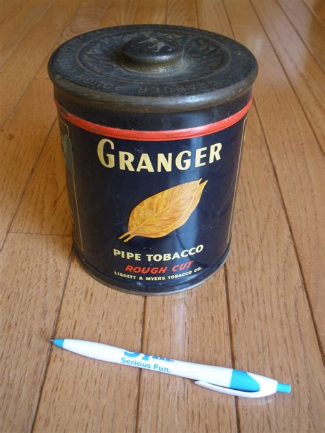 1930s Granger Pointer Tobacco Tin Canister And Lid Supernova Antiques
