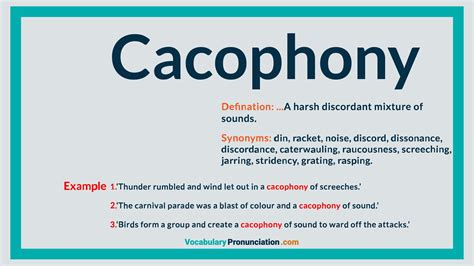 Cacophony How To Pronounce Words English Words
