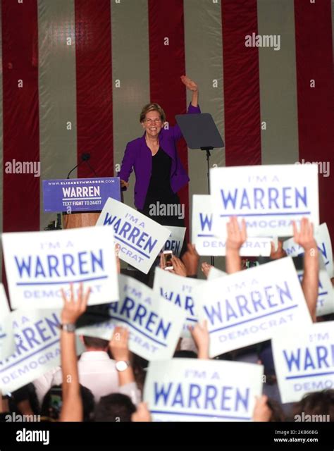 Us Senator Elizabeth Warren Delivered A Major Us Presidential Campaign Speech When She Is
