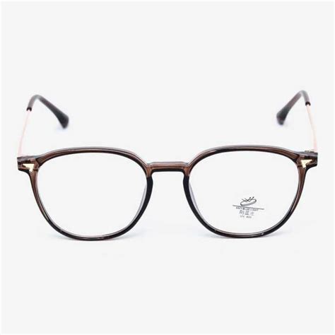 Round Metal Frame Design Hardcotted Glasses For Unisex Np