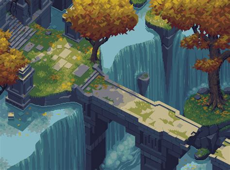 More Waterfalls Pixel Art Waterfall Pixel Art Tutorial Waterfall