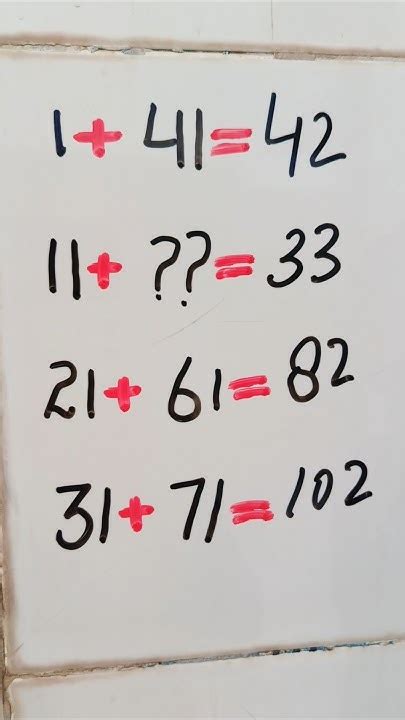 Numbers Calculation Tests ️shortvideo Maths Testandlearn Mathstricks Numbers Youtube