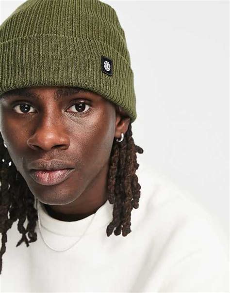 Element Flow Beanie In Khaki Asos