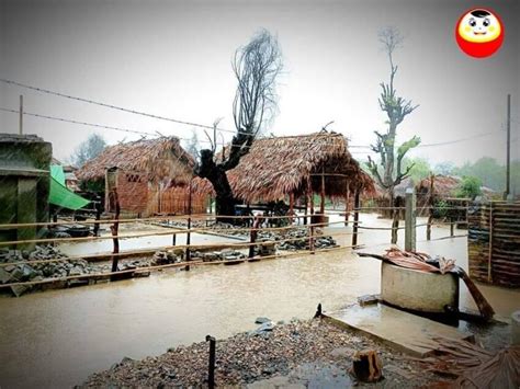 ဆားလင်းကြီးတွင် မုန်တိုင်း အရှိန်ကြောင့် မိုးဆက်တိုက် ရွာသွန်းပြီး မီးရ