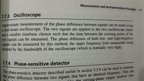 Instrumentation And Measurements Phase Difference Measurement Youtube