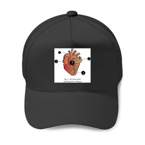 Five Point Palm Exploding Heart Technique Baseball Caps Sold By