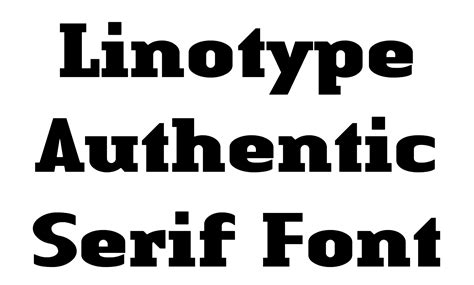 Linotype Authentic Serif Font Dafont