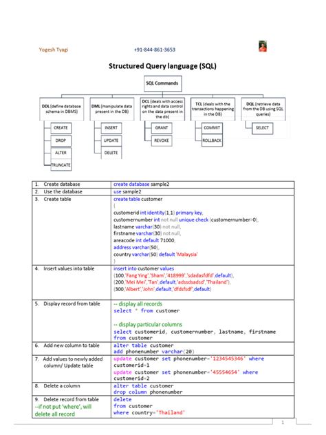 Structured Query Language Sql Pdf Sql Data Management Software