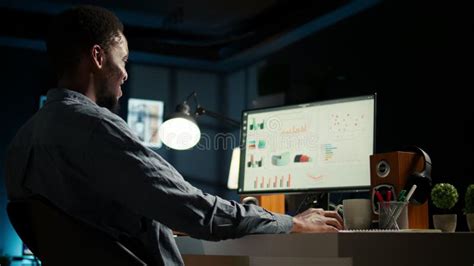 Network Analyst Studying Digital Commerce Progression Reports On