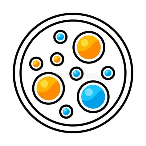 Bacterial Culture Icon Science Item Medical Concept Image Stock