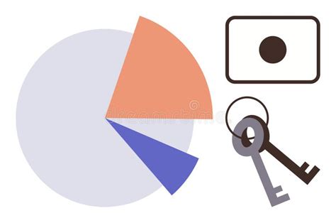 Data Analysis Financial Security And Access Concept With Pie Chart