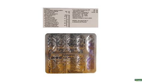 Buy Diavit Plus 10 Capsules Online At Best Prices Wellness Forever