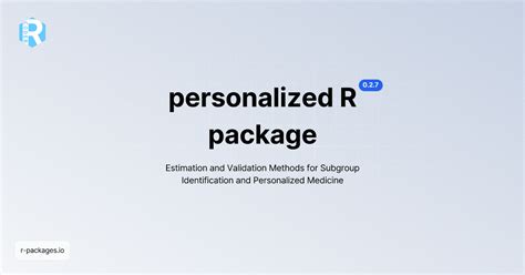Personalized R Package Documentation R Packages