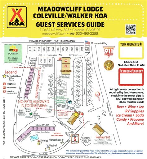 Coleville California Campground Coleville Walker Koa