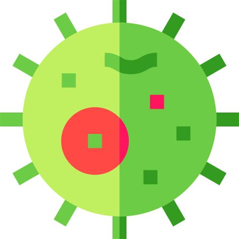 Virus Basic Straight Flat Icon