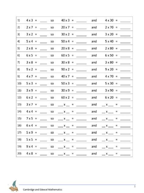 Mutiplication Factors Pdf