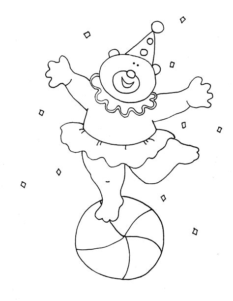 Free Dearie Dolls Digi Stamps Dancing Circus Bear Color And B W