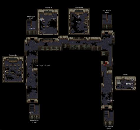 Corpse Party 2021 Map With Potential Spoilers Chapter 1 Indiefaq