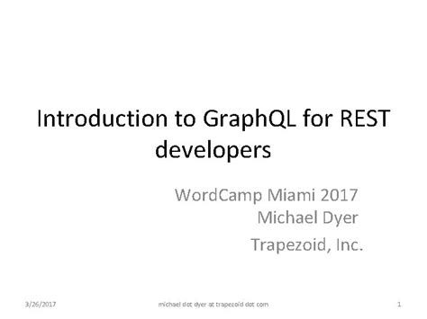 Introduction To Graph Ql For Rest Developers Word