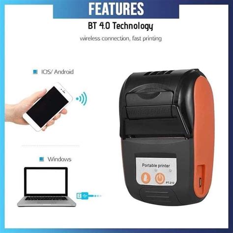 Portable Receipt Printer Wirless Bluetooth Computers And Tech Printers