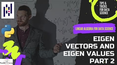 Eigen Values And Eigen Vectors Part 2 Python Linear Algebra For Data