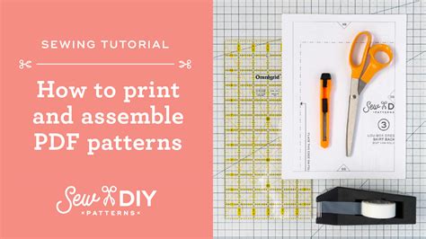 How To Print And Assemble Pdf Sewing Patterns — Sew Diy