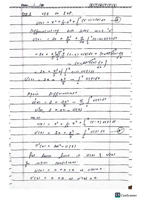 Conversion Vie To Ivp Differential Equations Studocu