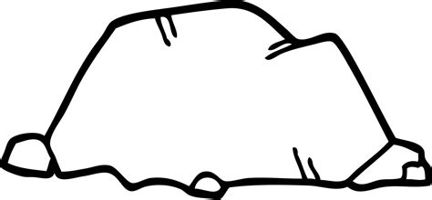 Rock Line Drawing Vector Art Icons And Graphics For Free Download