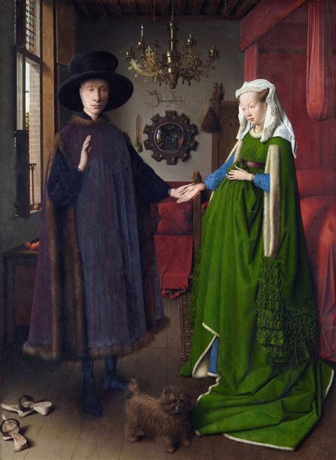 Giovanni Arnolfini And His Bride The Arnolfini Marriage Posters