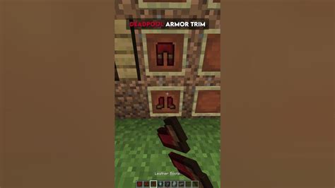 Minecraft Deadpool Armor Trim Shorts Youtube
