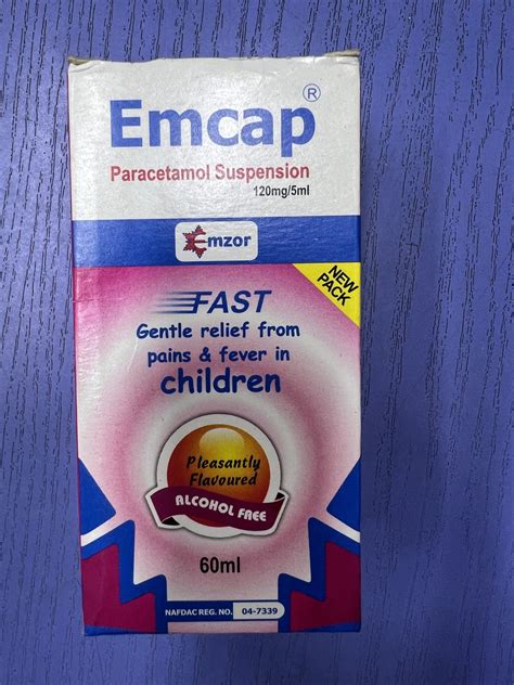 Emcap Paracetamol Suspension 120mg50ml Walls