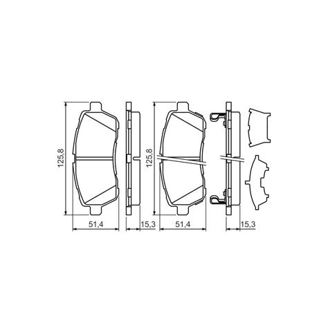 Remblokken Set Bp1211 Bosch Voor Oa Suzuki Winpartsbe Remblokken