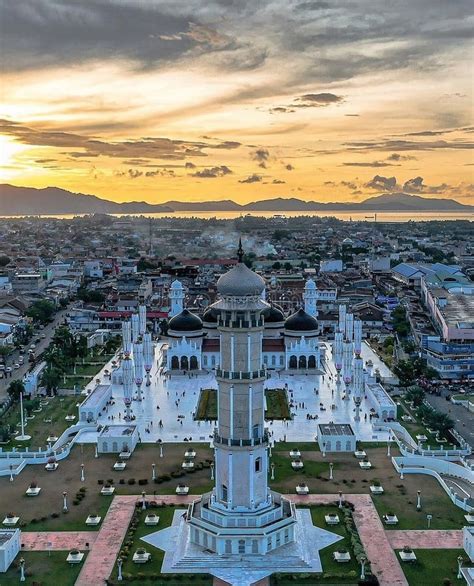 Baiturrahman Grand Mosque Banda Aceh City Indonesia Stock Image