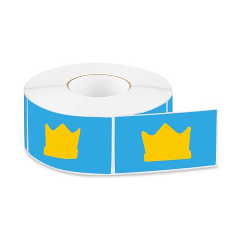 Custom Print Rectangle Stickers Label Roll Champ Stickers