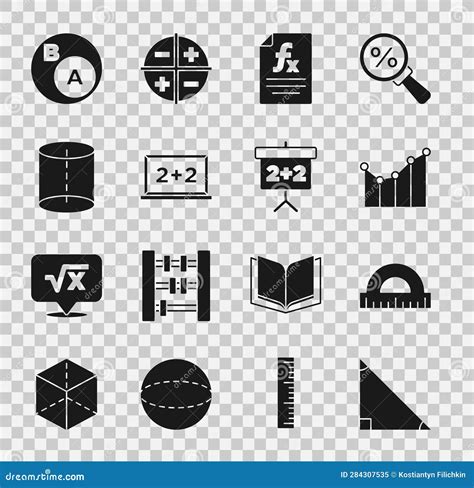Set Protractor Function Mathematical Symbol Computer Monitor With