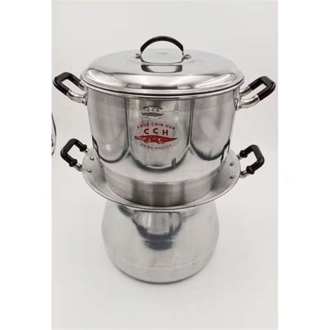 Cch Steamer Pot Steamer หม้อนึ่งข้าวเหนียว เครื่องนึ่งข้าว Trade Cch จระเข้แสตมป์ ขนาด 24 ซม