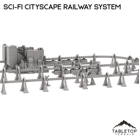 6mm Sci Fi Cityscape Elevated Rail System — Tabletop Terrain