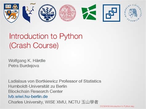 Introduction To Python Crash Course Quantinar