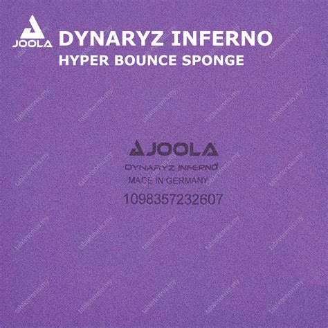 Joola Dynaryz Inferno Spin Elastic Table Tennis Rubber Made In Germany