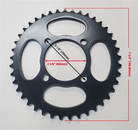 Sprocket Drive Gear Chain Wheel 420 41t 4 Hole W Free Ratchet Hub 1