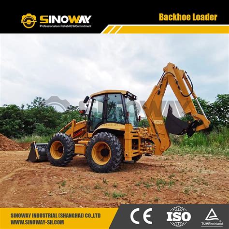 Mini Construction Backhoe Compact Front End Loader Backhoe With Rubber