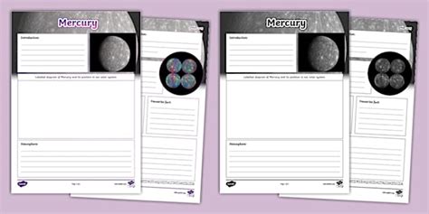 Mercury Non Chronological Report Template