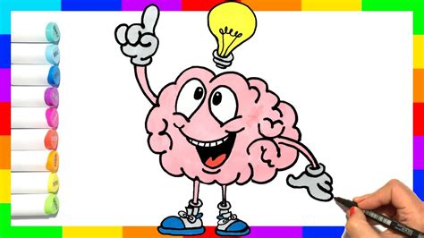 Cute Brain Illustration