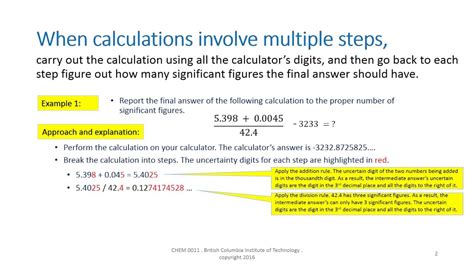 Significant Figures Multi Step Calculations Example 1 Youtube