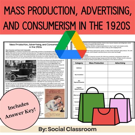 Mass Production Advertising And Consumerism In The 1920s Ssush16c
