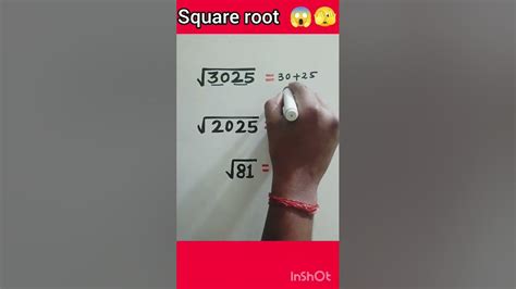 Squareroot Maths Mathematics Mathstricks Youtube