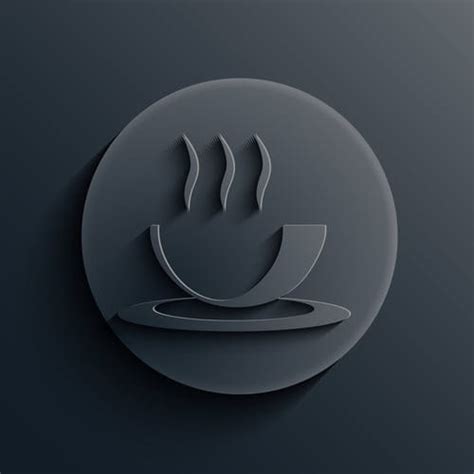 블랙 커피 컵 배경 벡터 Eps Uidownload